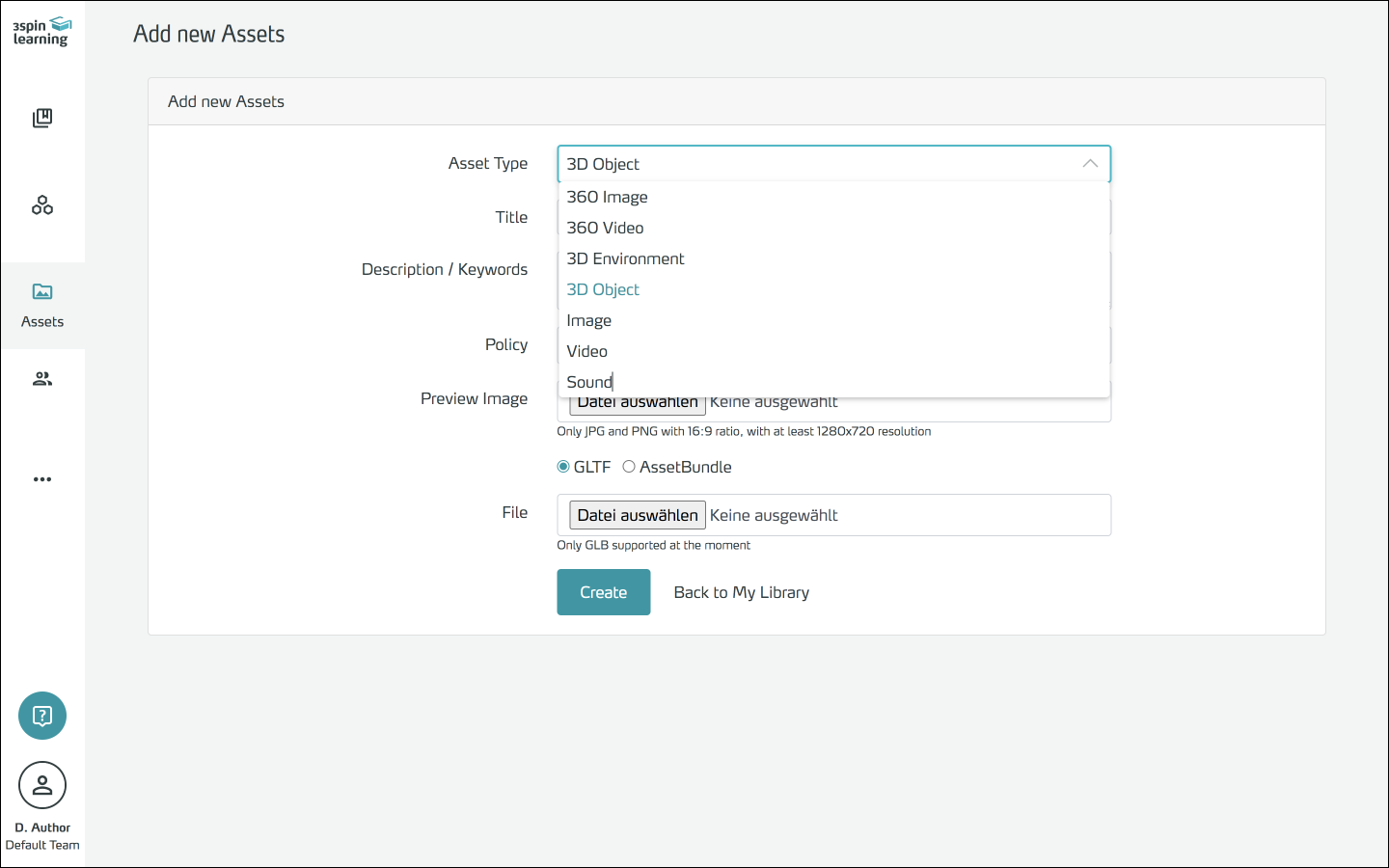 3D-Modelle als glTF / glb exportieren